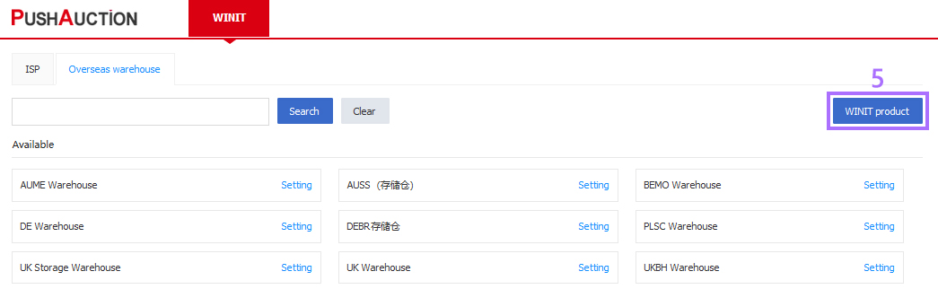 Carrier Configure and enable Winit account - PushAuction
